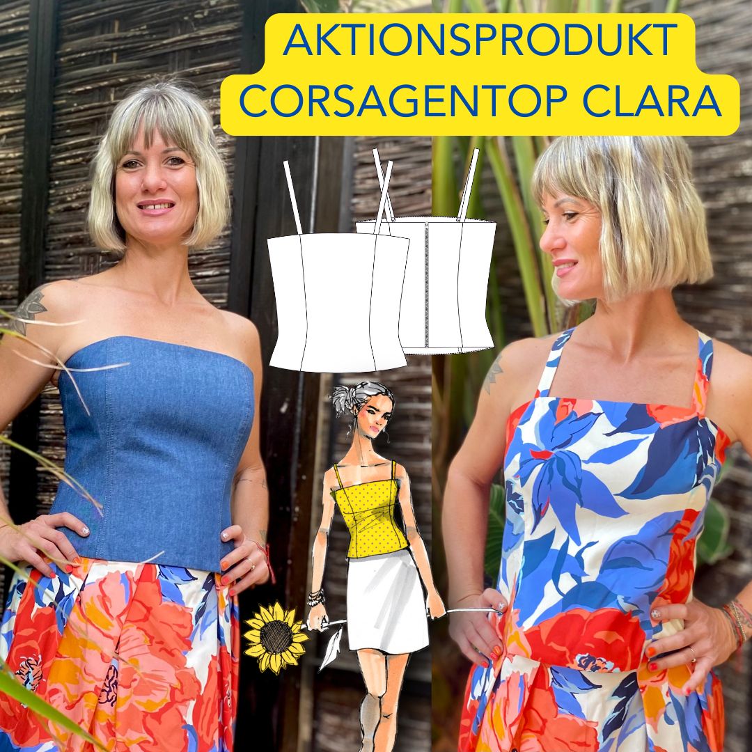 Corset top Clara – Schnittmuster Berlin